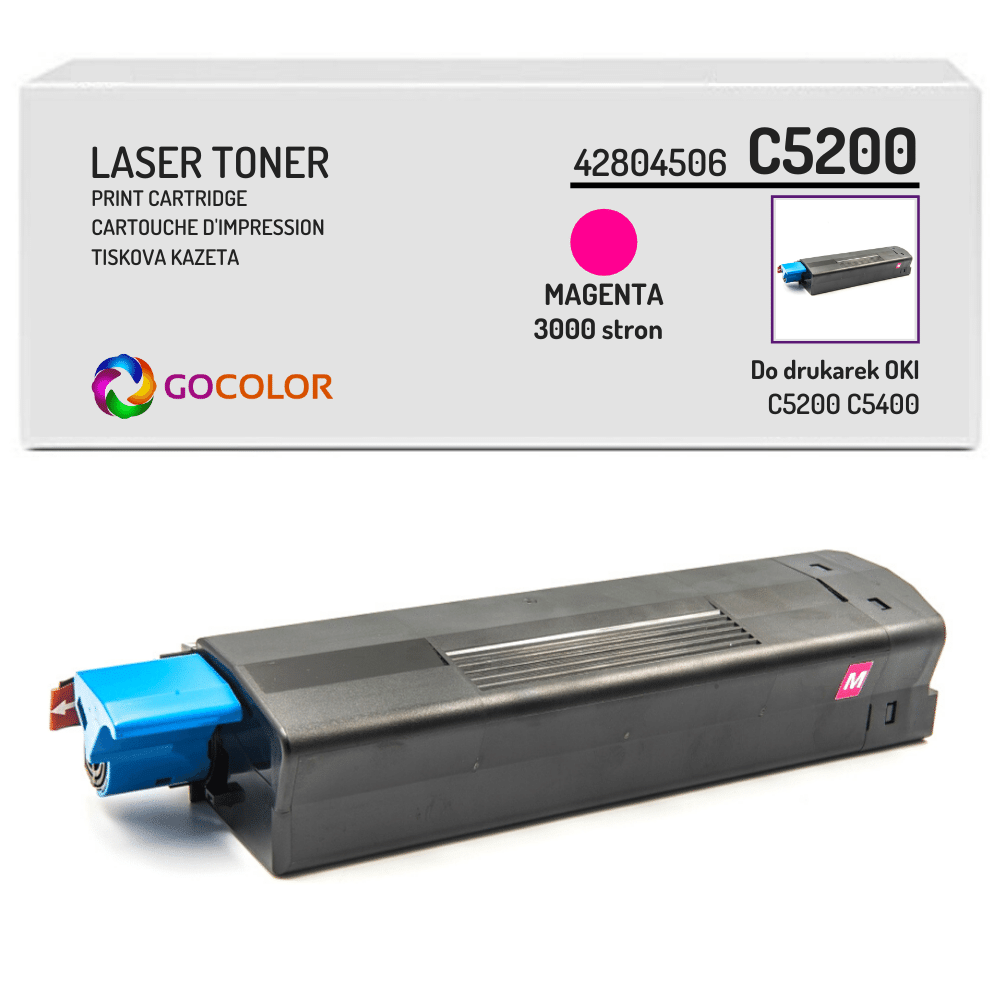 Toner do OKI C5200 C5400 42804506 magenta | tutonery.pl