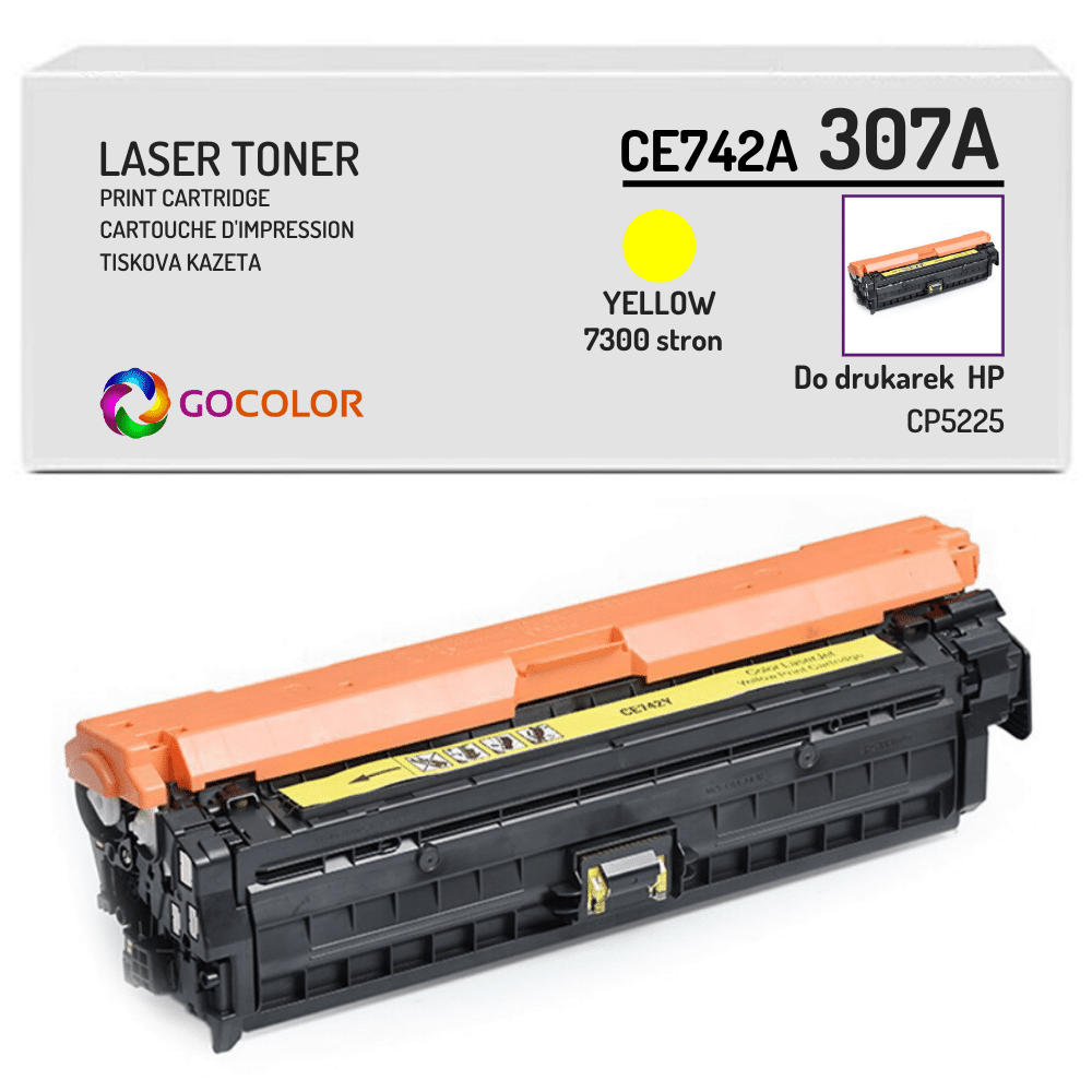 Toner do HP CE742A 307A Yellow Zamiennik | tutonery.pl