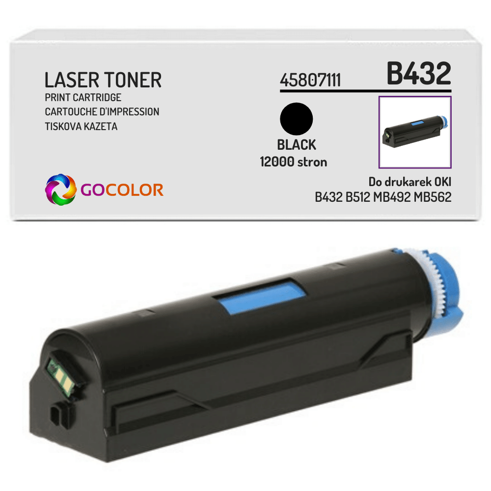 Toner do OKI B432 B512 MB492 MB562 45807111 | tutonery.pl